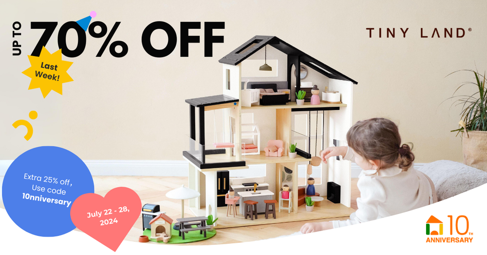 Tiny Land® Kids Teepee Tent, Play Kitchen Set, Wood Creative Toys Shop ...